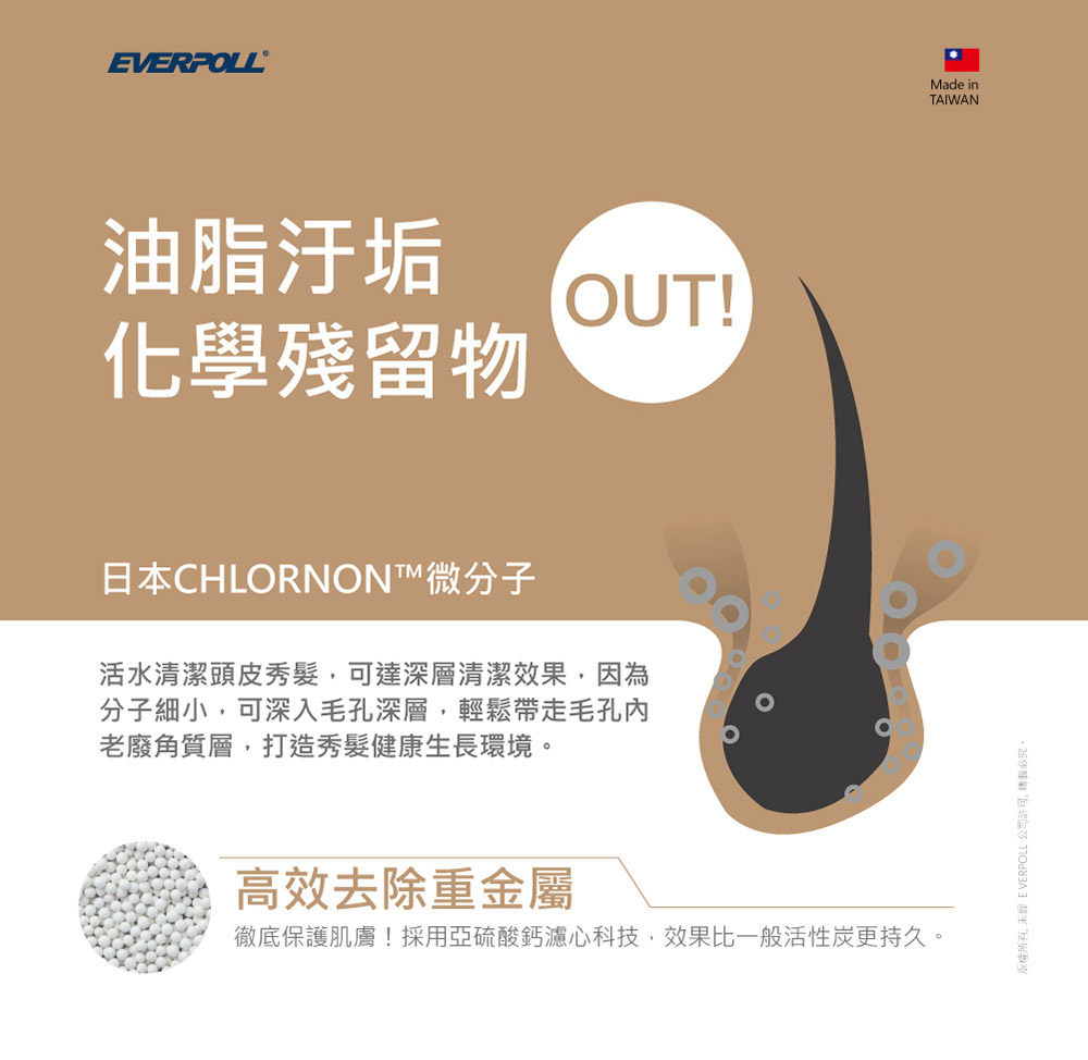 愛科濾淨 EVERPOLL MK809 微分子SPA沐浴器 MK-809 - 省錢王 廚具淨水科技生活館