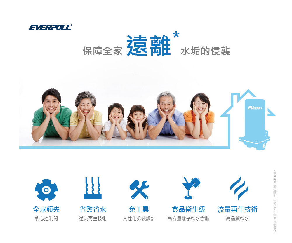 愛科濾淨 EVERPOLL WS2000 智慧型軟水機-豪華型 WS-2000 - 省錢王 廚具淨水科技生活館
